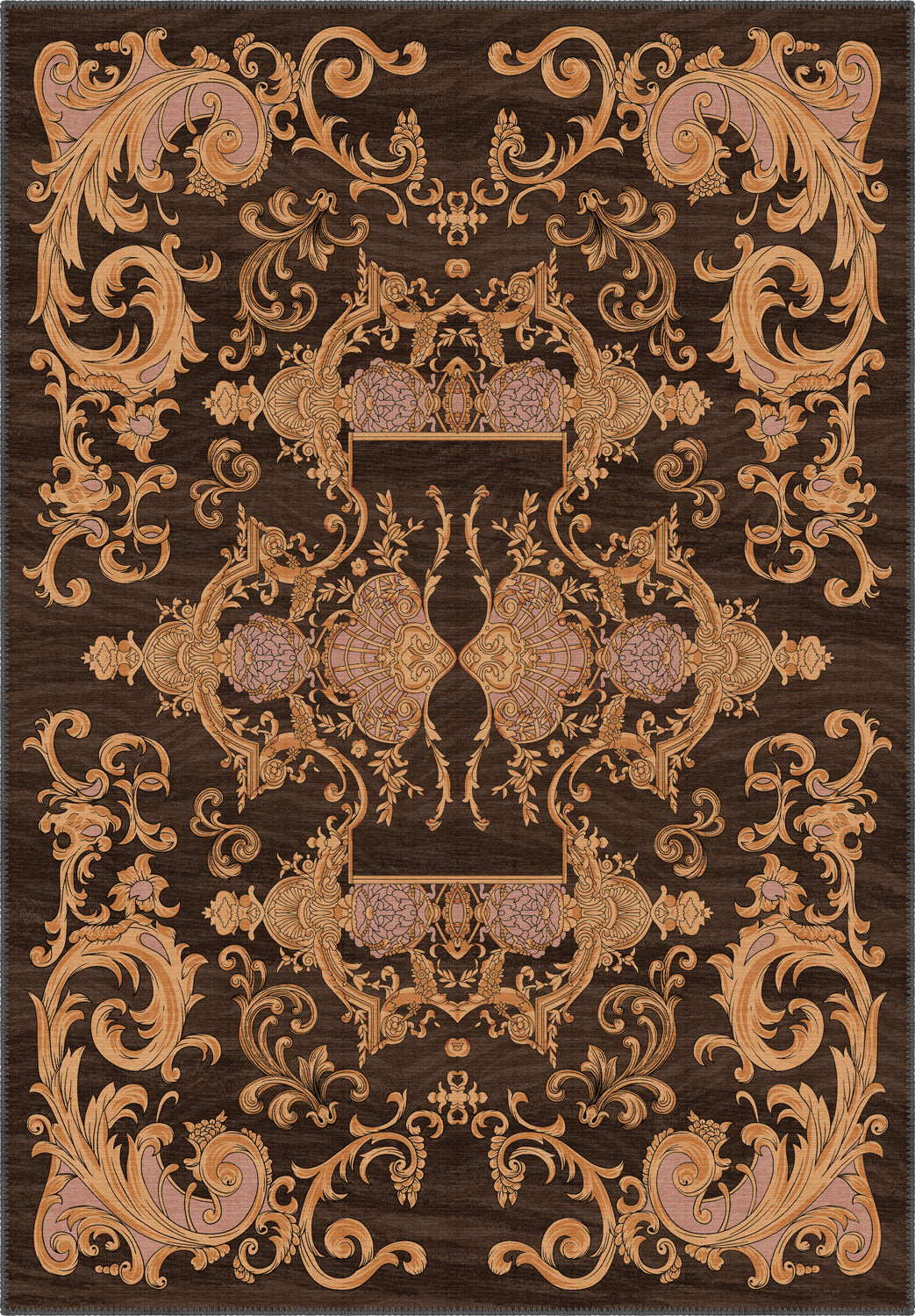 Octavia Brown Baroque Rug | Rugette Bronze Rug